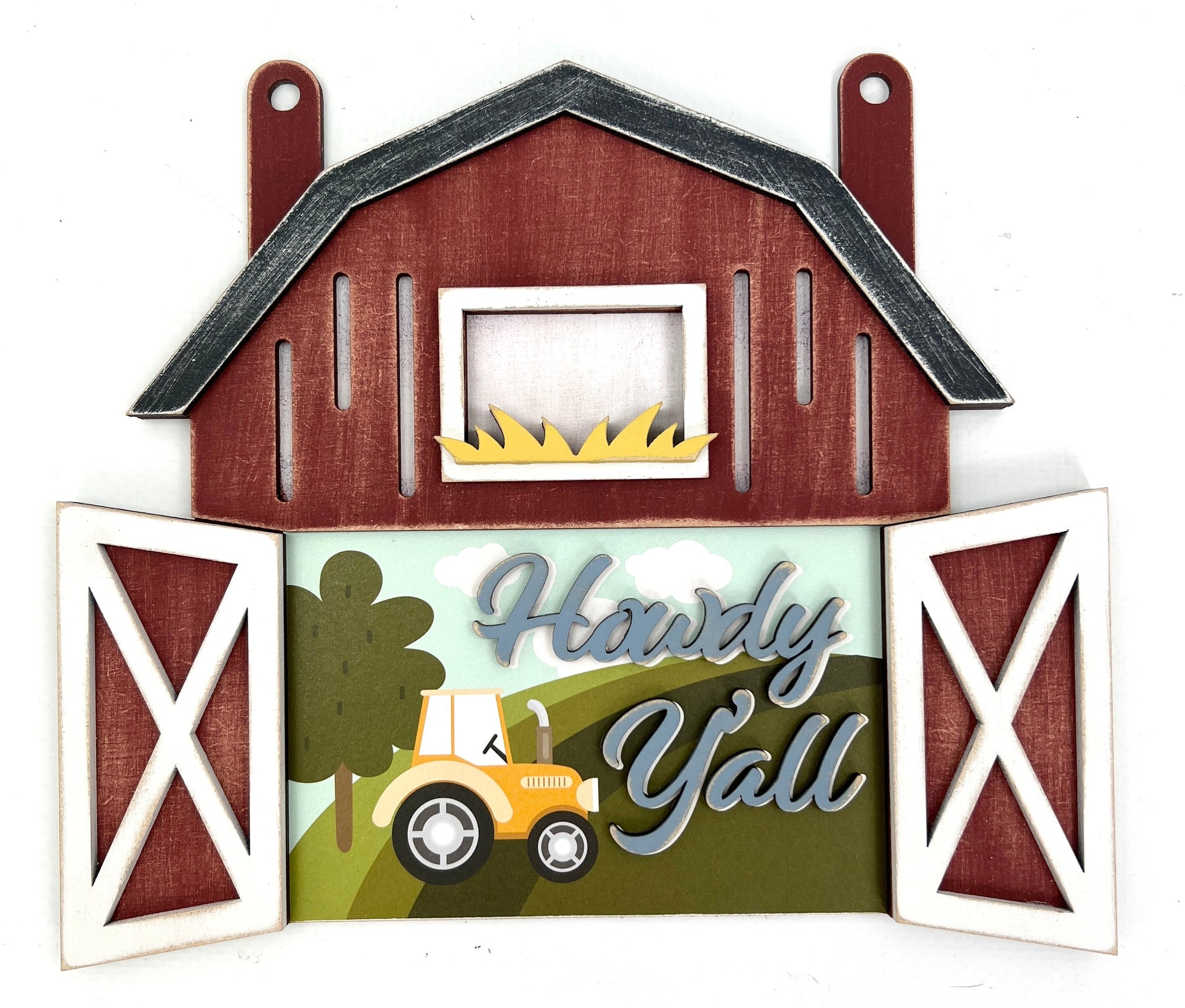 Barn Ladder Sign Wood Decor DIY Craft Kit - Paisleys and Polka Dots