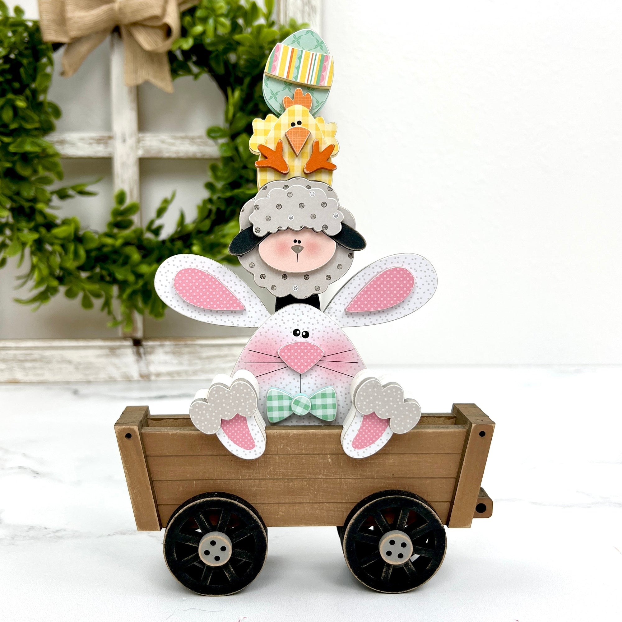 Easter Brigade Wood Decor Craft Kit - Paisleys and Polka Dots