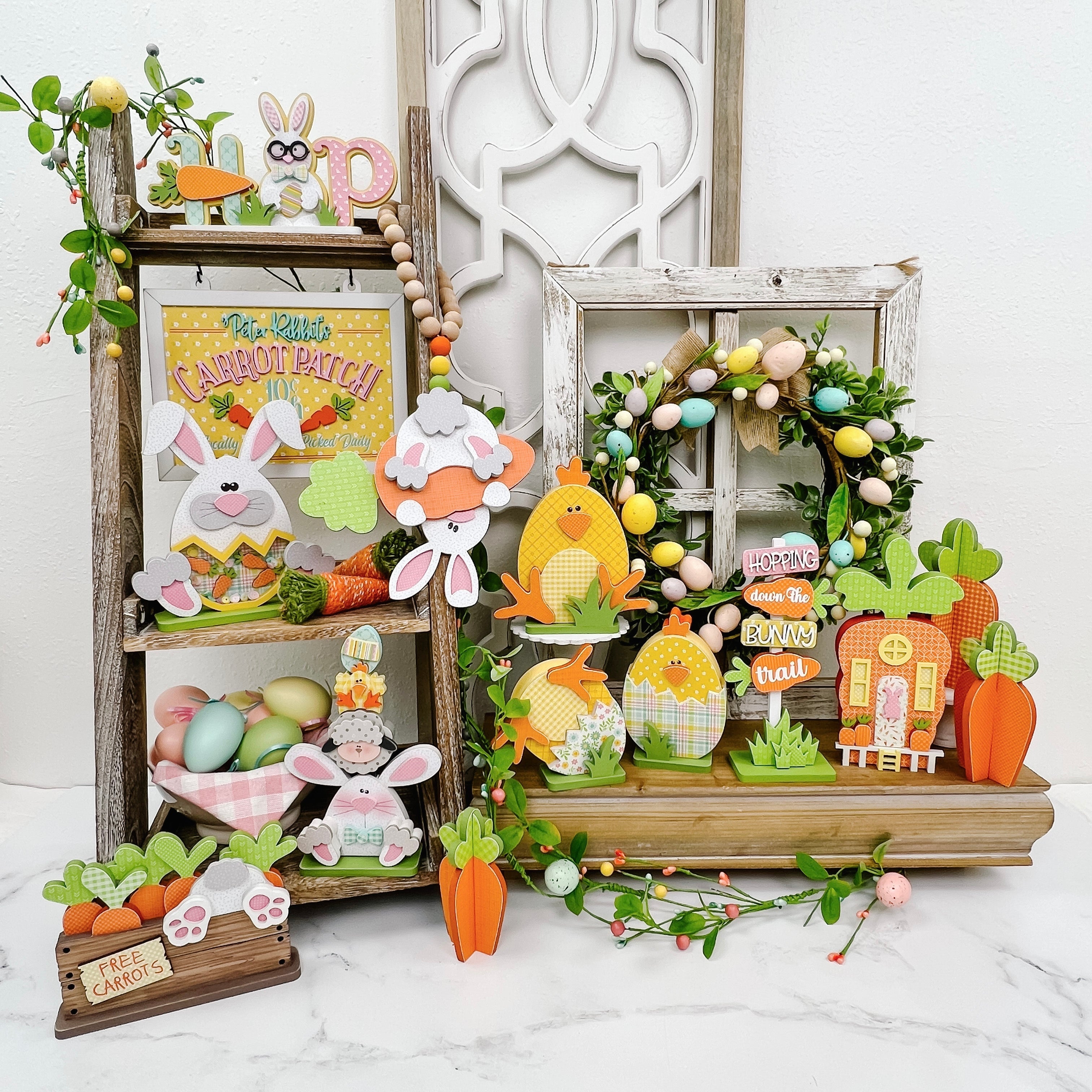 Easter Brigade Wood Decor Craft Kit - Paisleys and Polka Dots