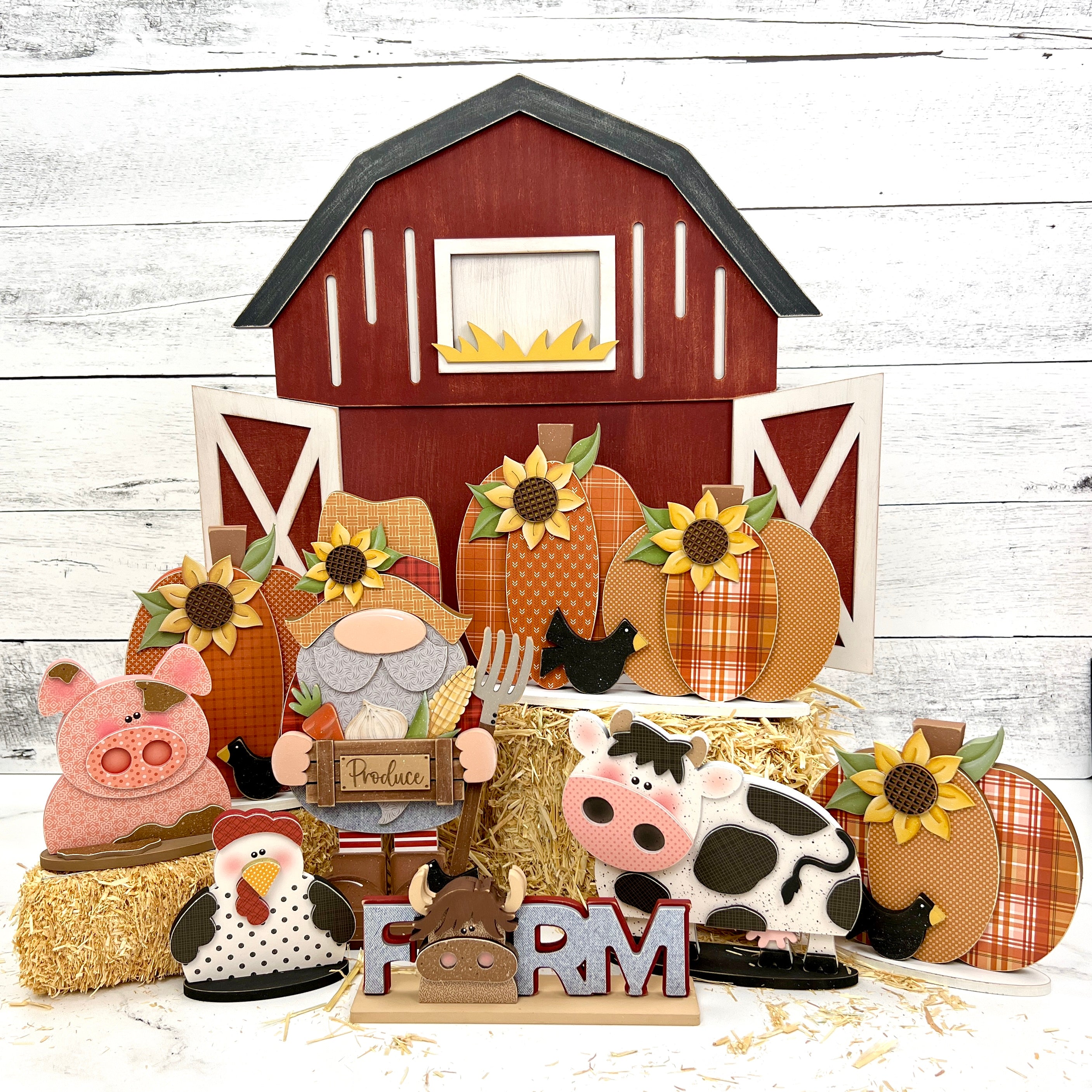 Cow Wood Decor DIY Craft Kit - Paisleys and Polka Dots